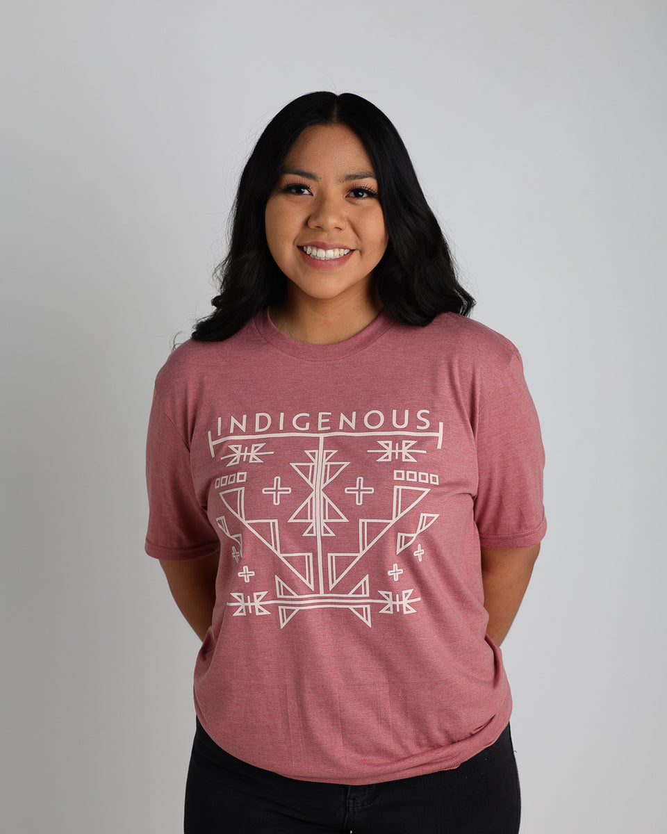 Native American T-Shirt | Indigenous Geo Design Blush – suite1491